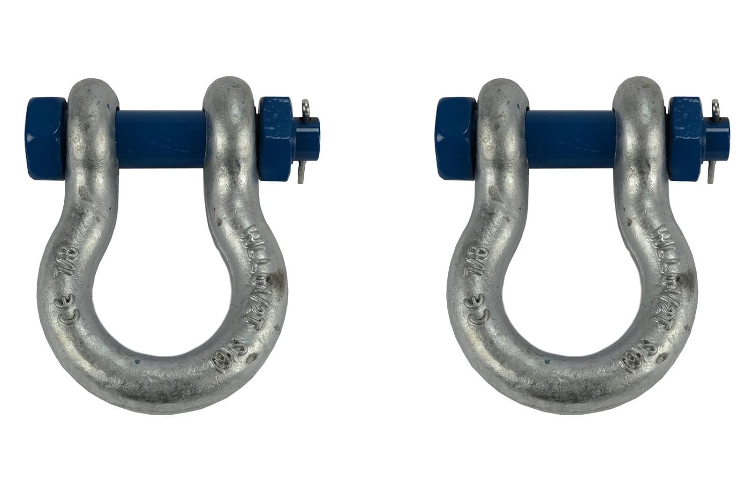 TEMCo 2 Lot 7/8" 6.5 TON D Ring Shackle Screw Pin Clevis Safety Bolt ...