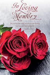 In Loving Memory. Grabstier-Buletin KJV Schrift, 100 Stück : Amazon.de ...