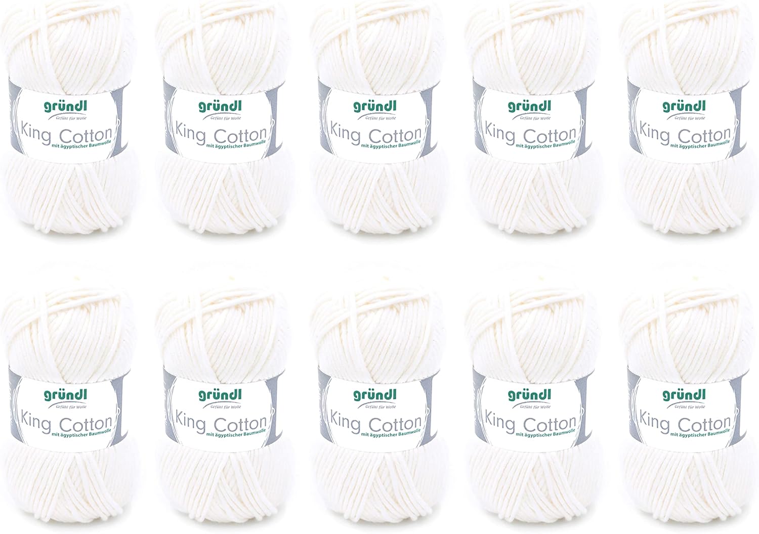 Gründl Wolle King Cotton - dicke Wolle zum Stricken - Strickgarn ...