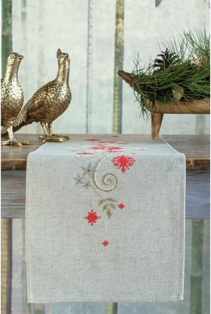 Amazon.com: Craftways Kitchen Time Table Runner Counted Cross-Stitch ...