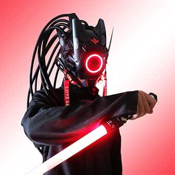 Amazon.com: Full Face Punk Cool Cosplay Mask Helmet, Futuristic ...