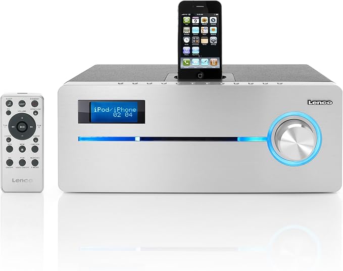 Lenco iPod/iPhone Docking Station with Full FM Radio and CD/MP3 Player ...