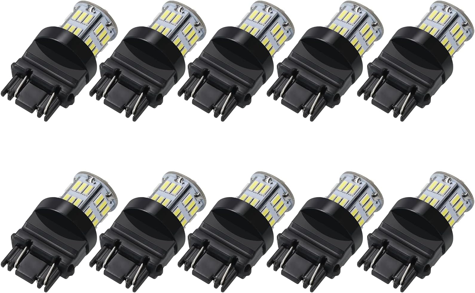 Amazon.com: Combriller 3157 LED Bulb White 4 Pack, 3056 3156 3057 4157 ...
