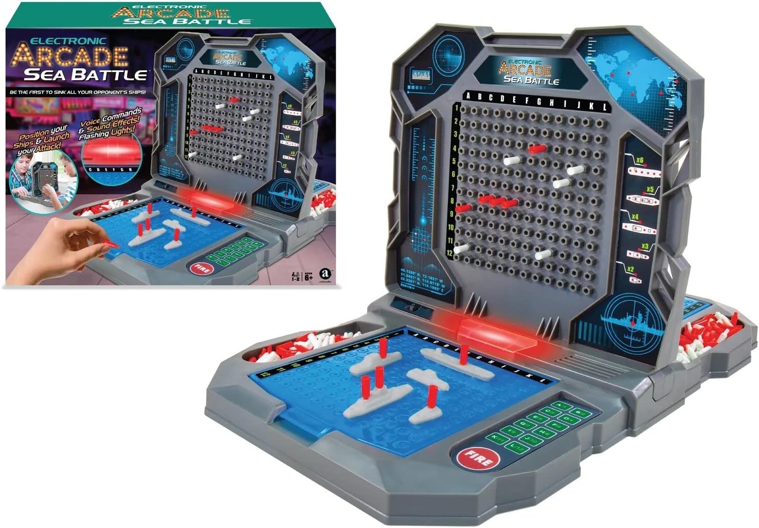 Amazon.com: Ambassador Games Electronic Arcade Sea Battle : Toys & Games