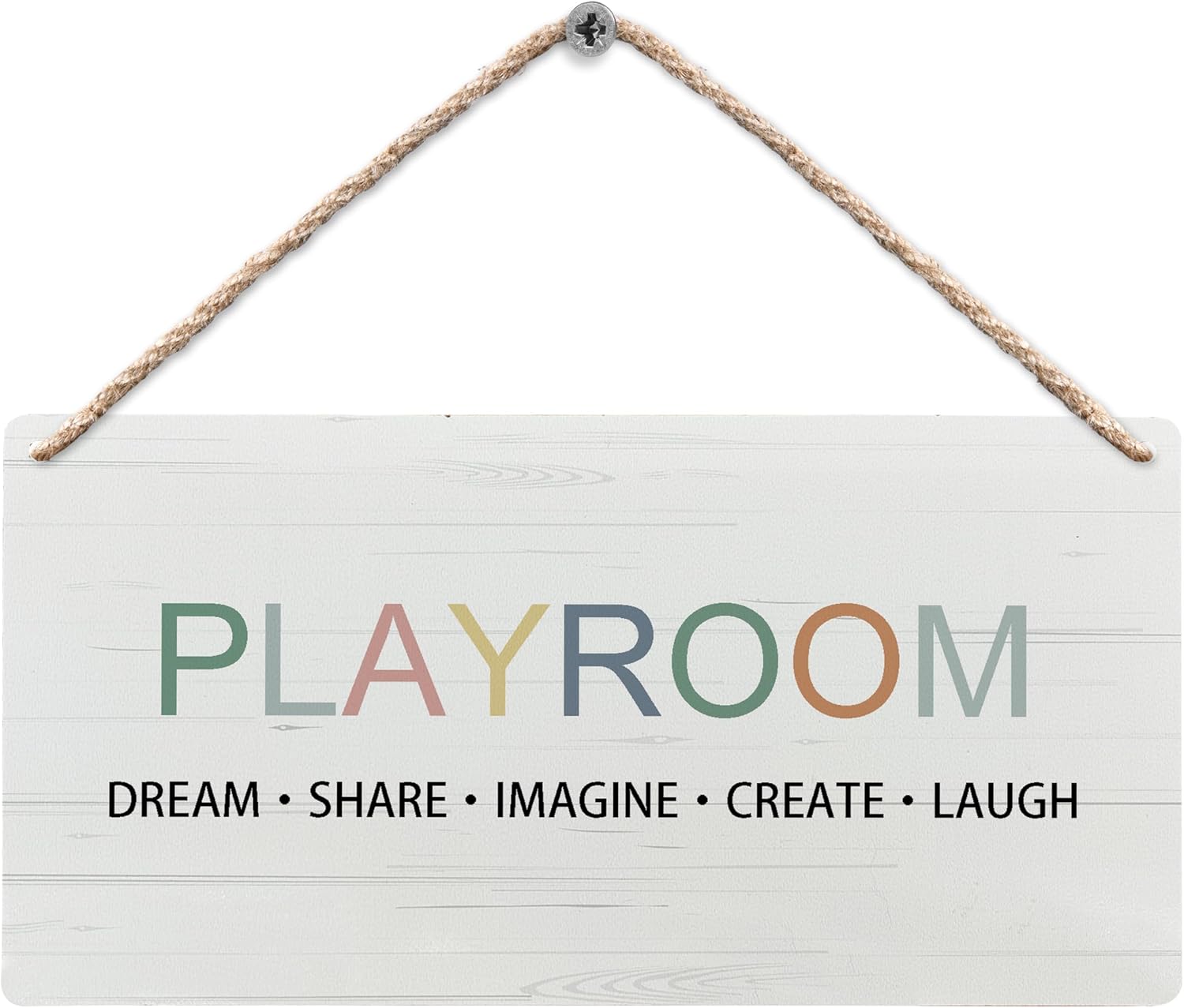 Amazon.com: huester Kids Playroom Wood Plaque Sign, Playroom Wall Decor ...