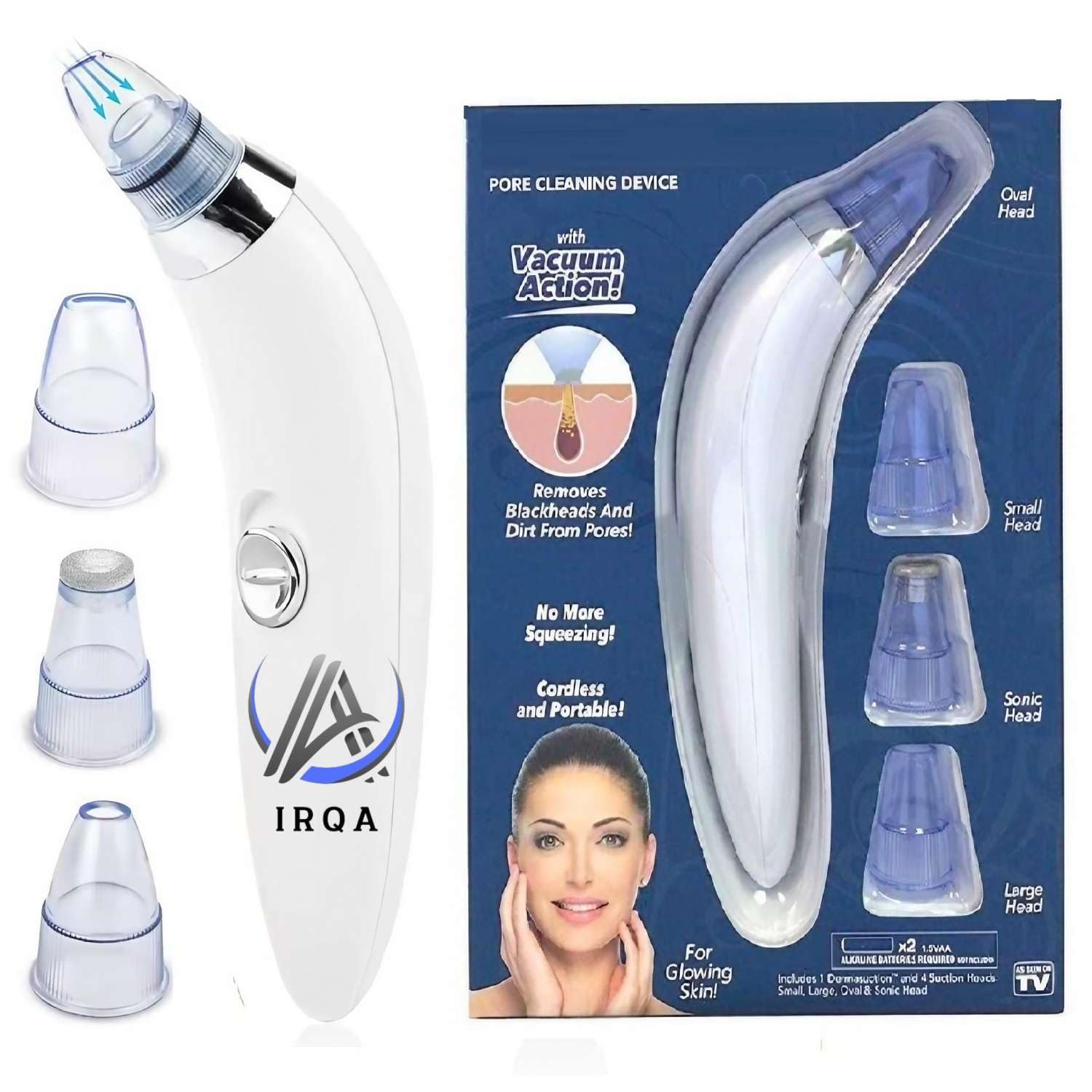 4in1 Blackhead Remover Tool Derma Suction Whiteheads Removal Black Head ...