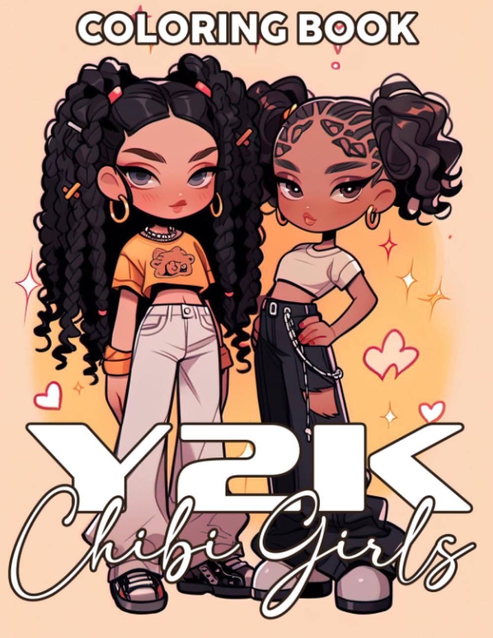 Amazon.com: Y2K Chibi Girls Coloring Book: Adorable Cartoon Girls ...