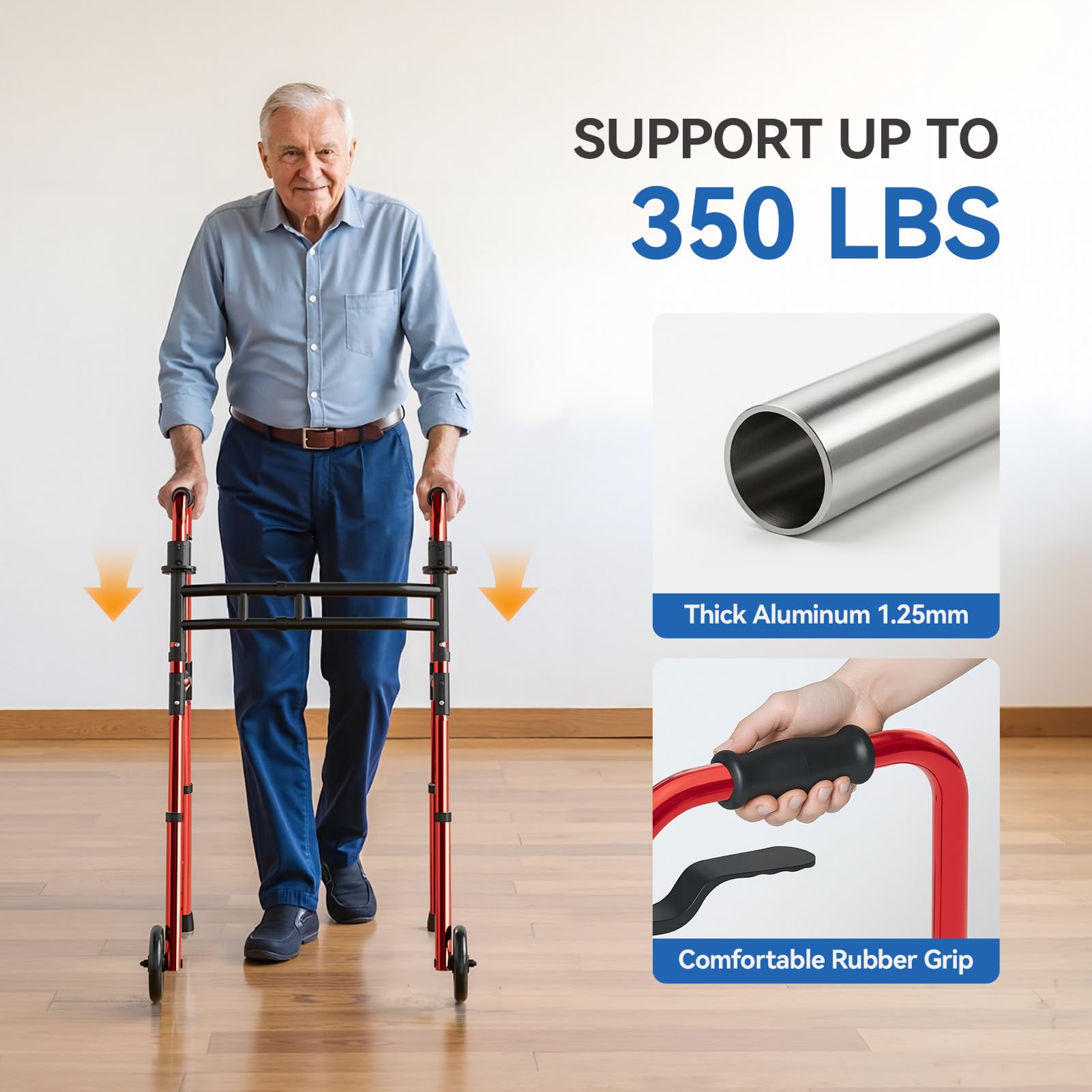 Snapklik.com : Loyoda Folding Walkers For Seniors Lightweight Walker