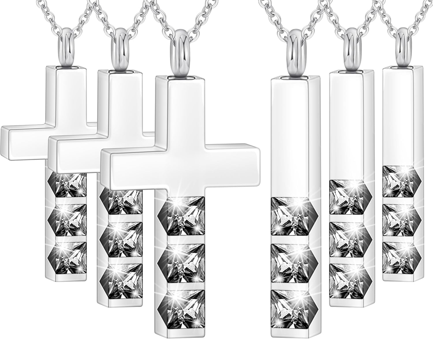 Amazon.com: HOMLAND 6 Pcs Urn Necklace for Ashes - Cremation Jewelry ...