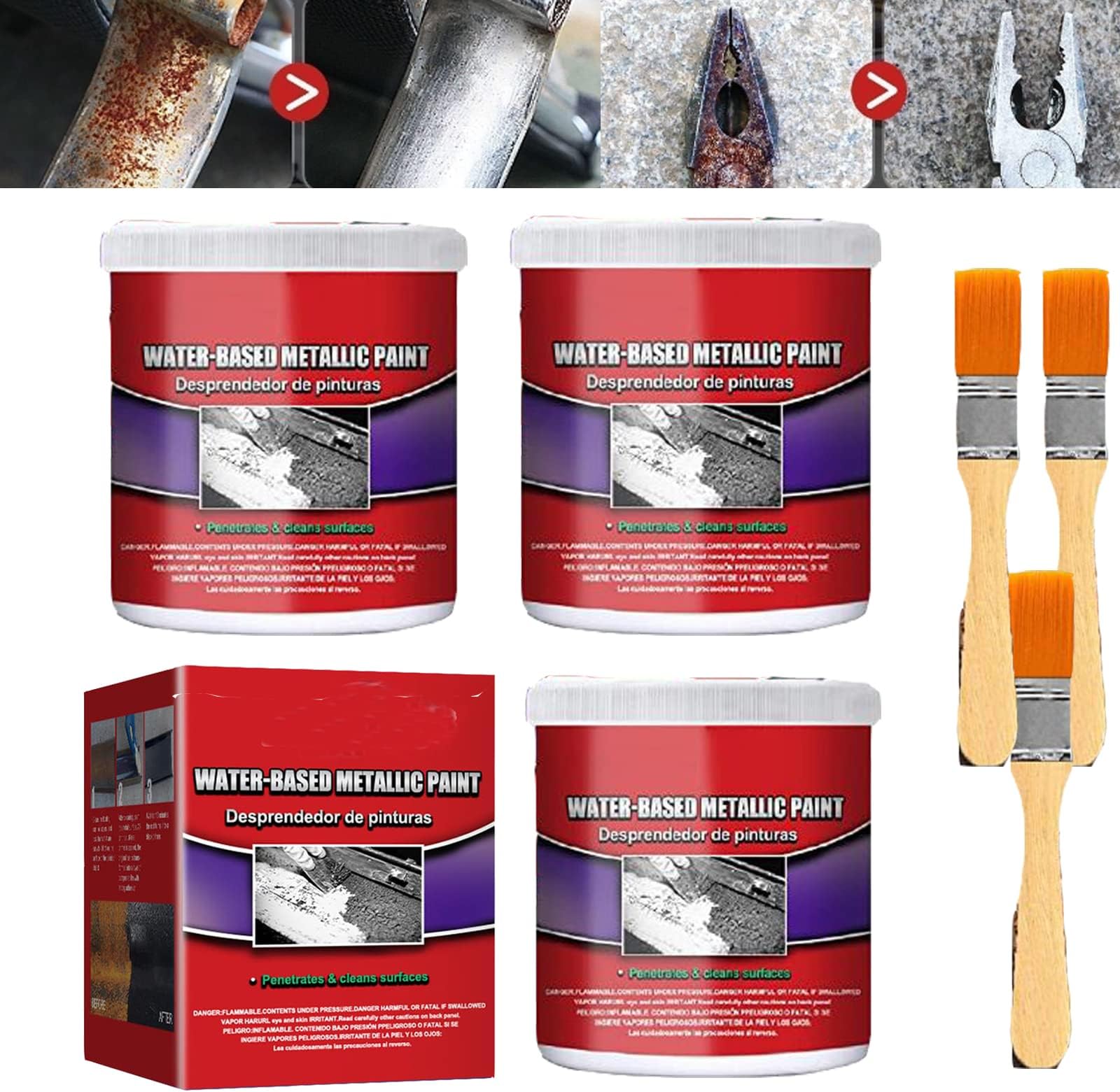 Water-Based Metal Rust Remover,Furnishk Rust Converter, Furnishk Water ...