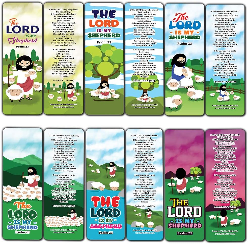 Amazon.com : Psalm 23 The Lord is My Shepherd Bookmaks (30-Pack ...