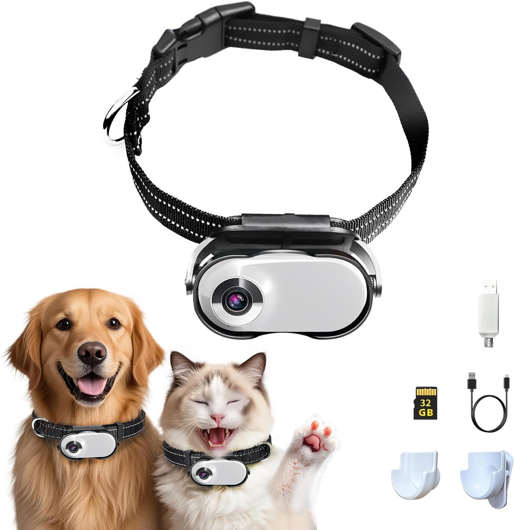 Amazon.com: TEFIRE Cat Camera Collar, HD 1080P with Video Record ...