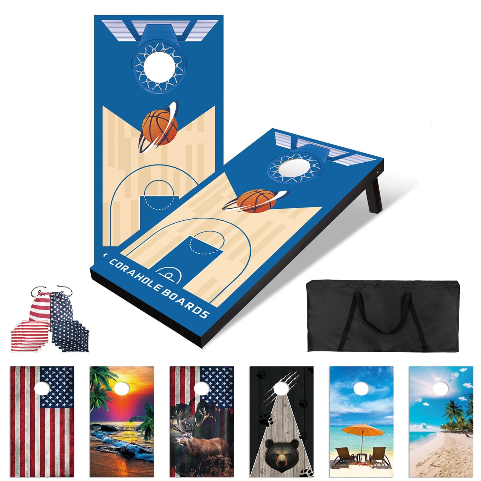 Snapklik.com : Cornhole Set 4x2 Regulation Size Corn Holes Sets