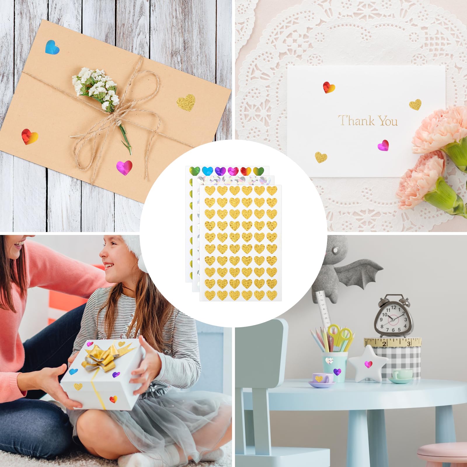 Kids Stickers 3285 Pcs Holographic Foil Stickers - 60 Sheets Sparkly ...