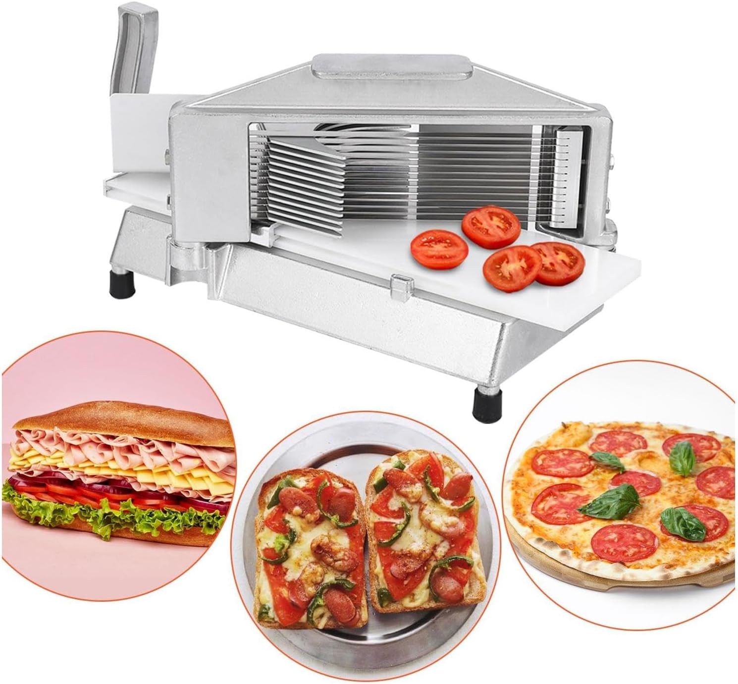 Amazon.com: Heavy Duty 3/16" Tomato Slicer with Cutting Board - Ideal ...