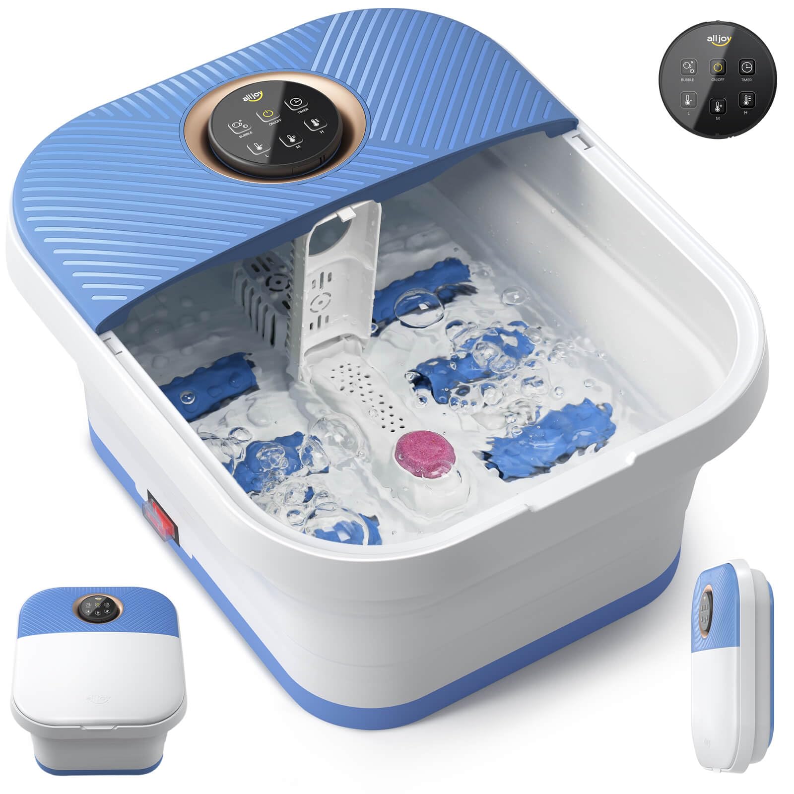 Amazon.com: ALLJOY Collapsible Foot Spa Bath Massager with Heat, Remote ...