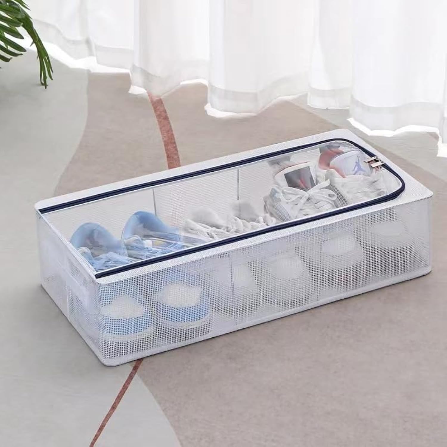 Seafront Bedroom Underbed Shoe Box Storage Box Foldable Shoes And ...