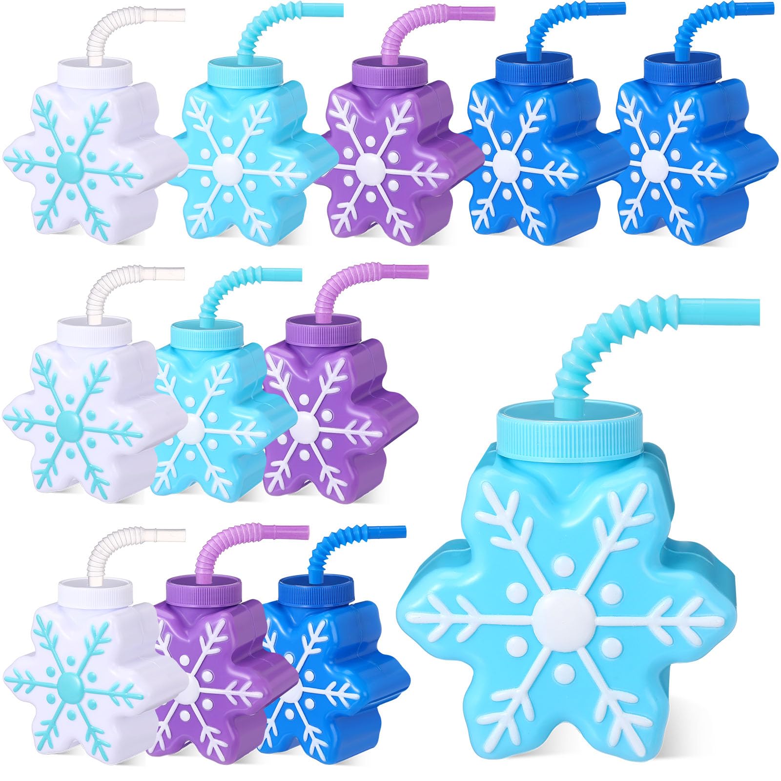 Amazon.com: Sliner Winter Snow Themed Party Favor Supplies Snowflake ...