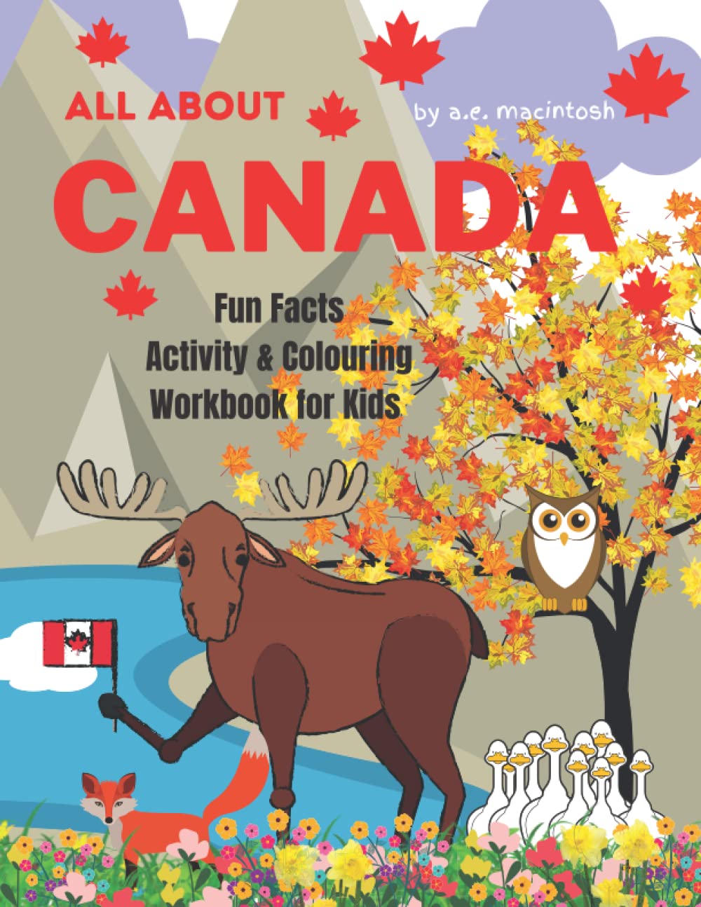 Amazon | ALL ABOUT CANADA FUN FACTS ACTIVITY & COLOURING WORKBOOK FOR ...