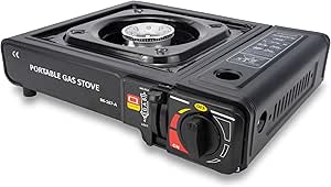 ZANGCO Portable Gas Stove with Gas Canisters - Compact and Lightweight Cooking Set for Camping ...