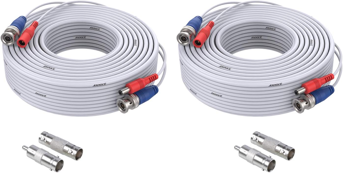 Amazon.com: ANNKE 2 Pack Security Camera Cable 30M/100ft All-in-One BNC ...