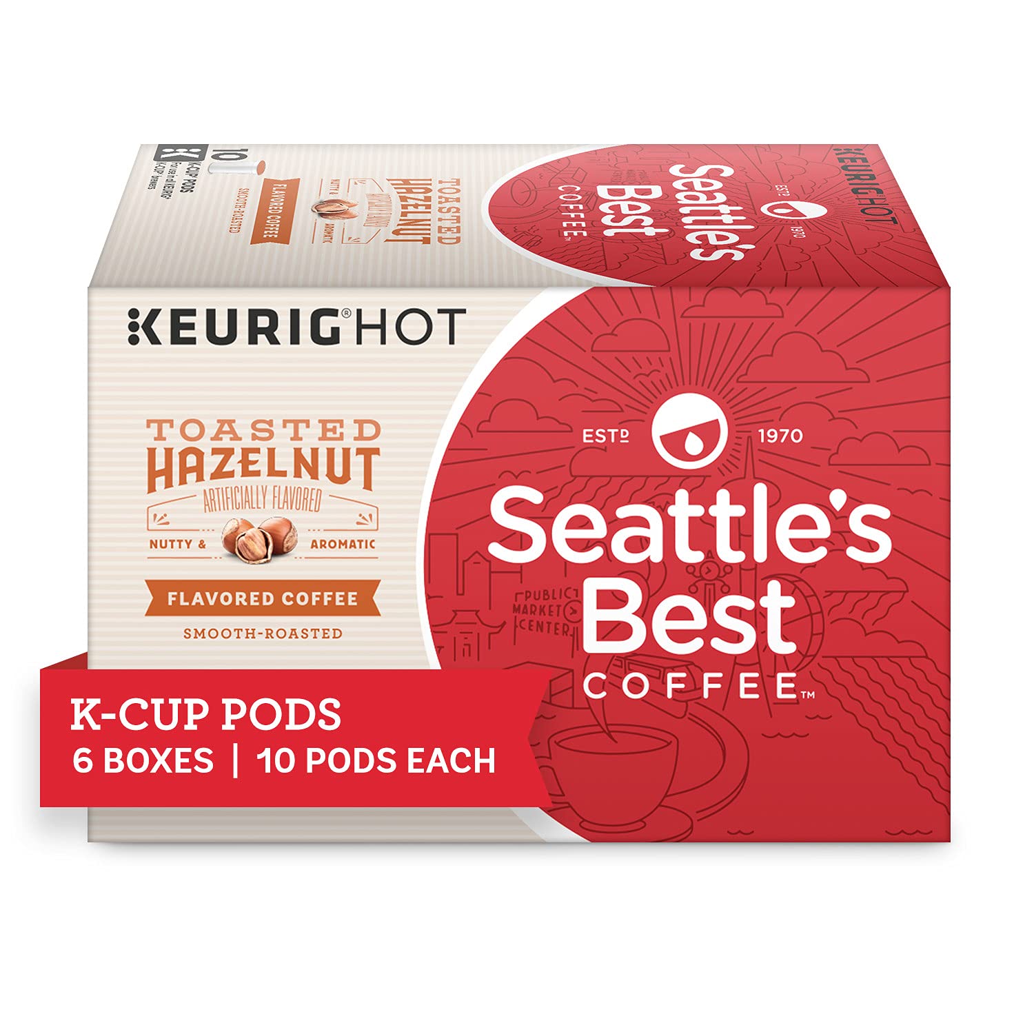 Amazon.com: Seattle's Best Coffee Toasted Hazelnut Flavored Medium ...