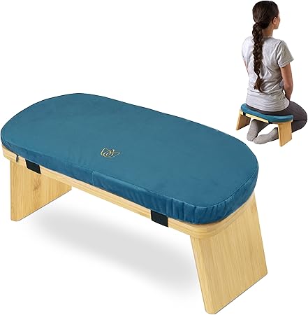 Amazon.com: Florensi Meditation Bench - Bamboo, Foldable & Ergonomic ...