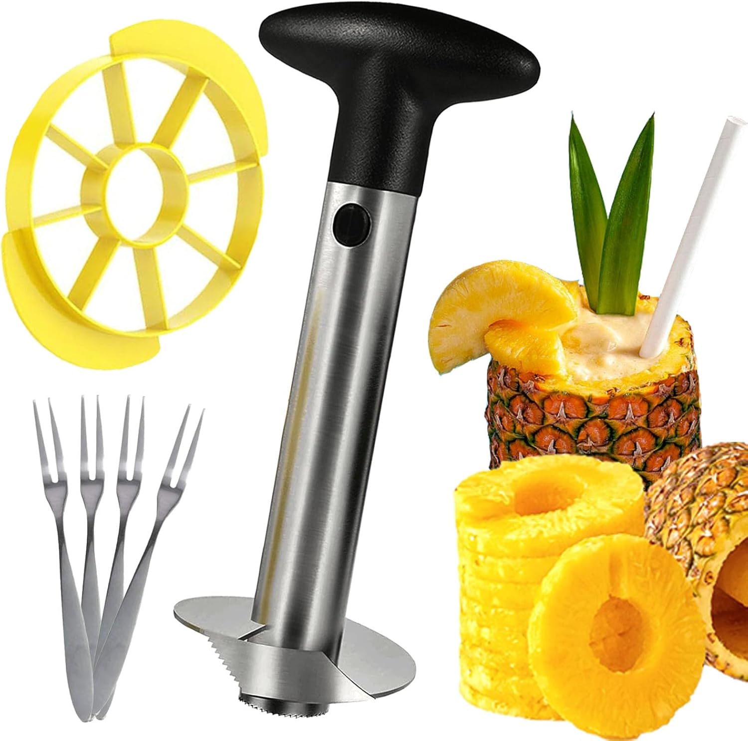 Amazon.com: Pineapple Corer and Slicer Tool, [Upgraded] Premium ...