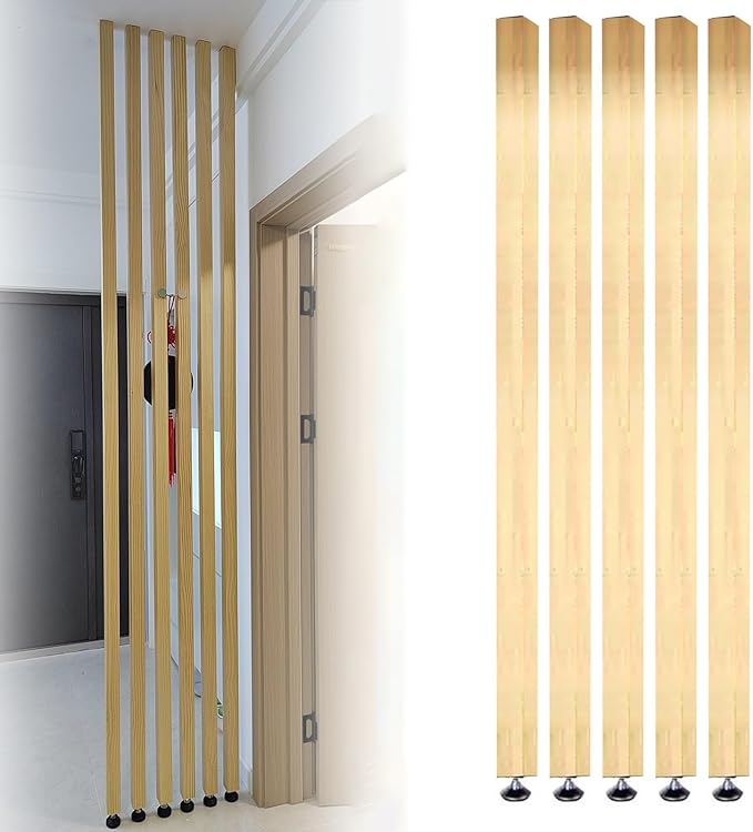 Amazon.com - ZAQYCM Doorway Room Divider Wooden Partition Columns ...