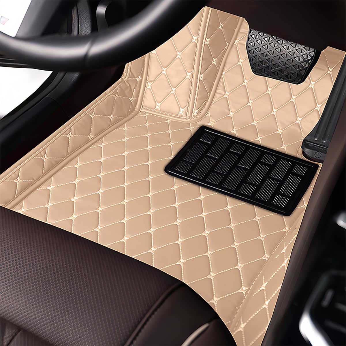 Amazon.com: Leather Car Floor Mats for Hyundai Genesis 2009-2016 ...