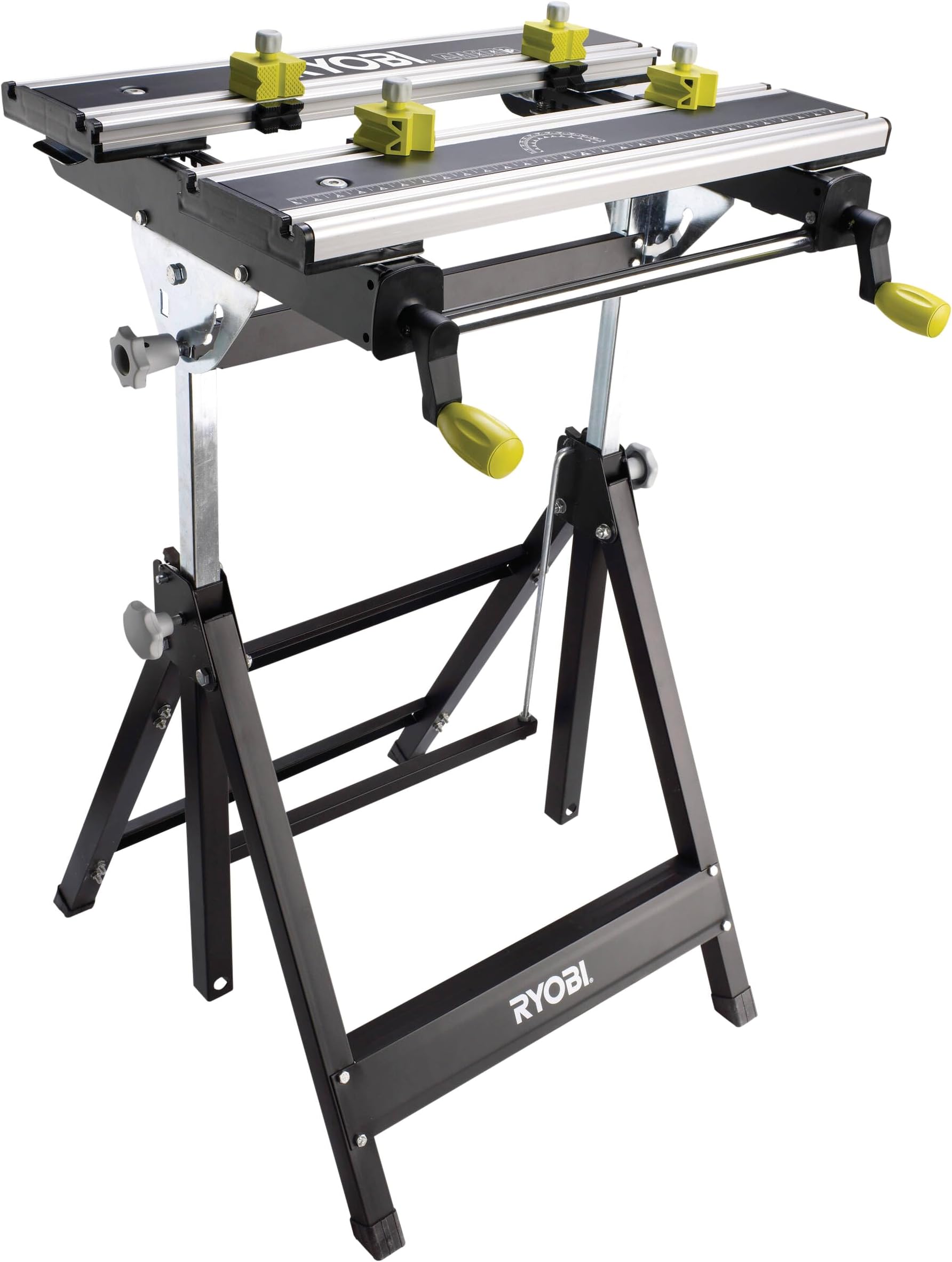 Ryobi RWB03 Adjustable Metal Folding Work Bench, Black : Amazon.co.uk ...