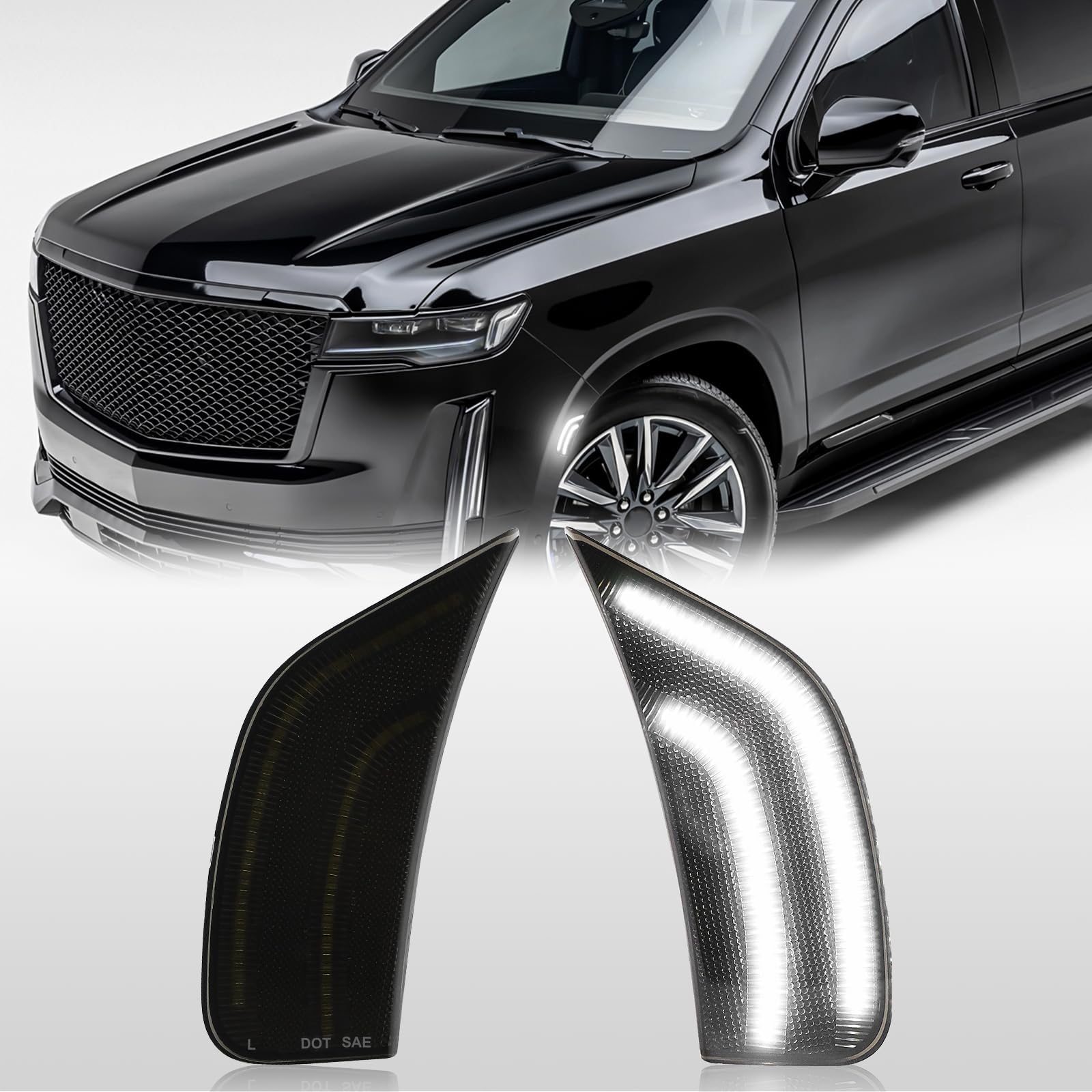 Amazon.com: AUYICH LED Side Marker Lights Lamp Compatible with 2021 ...