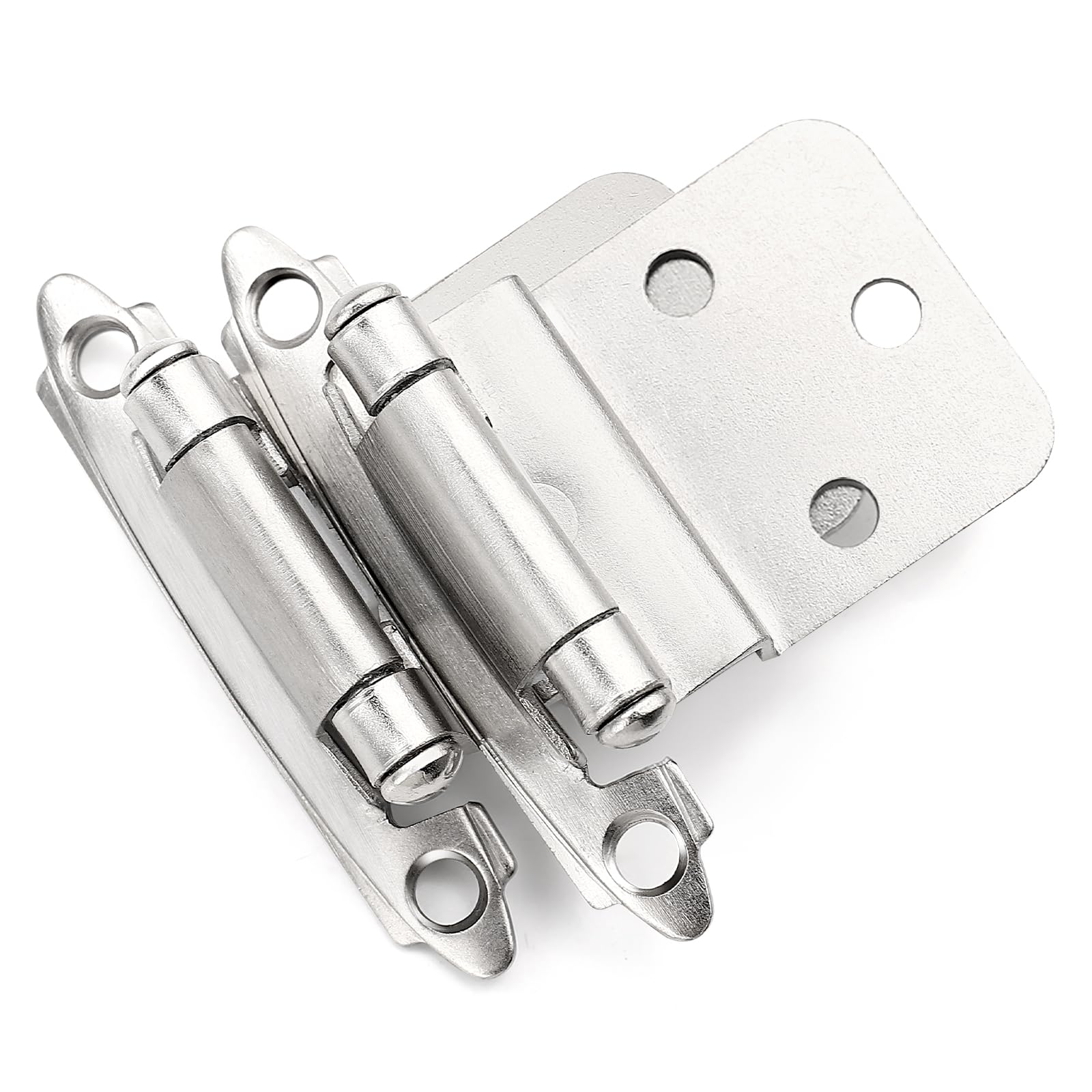 GOBEKOR 50 Pack Self Closing Cabinet Door Hinges 3/8" Inset Kitchen ...