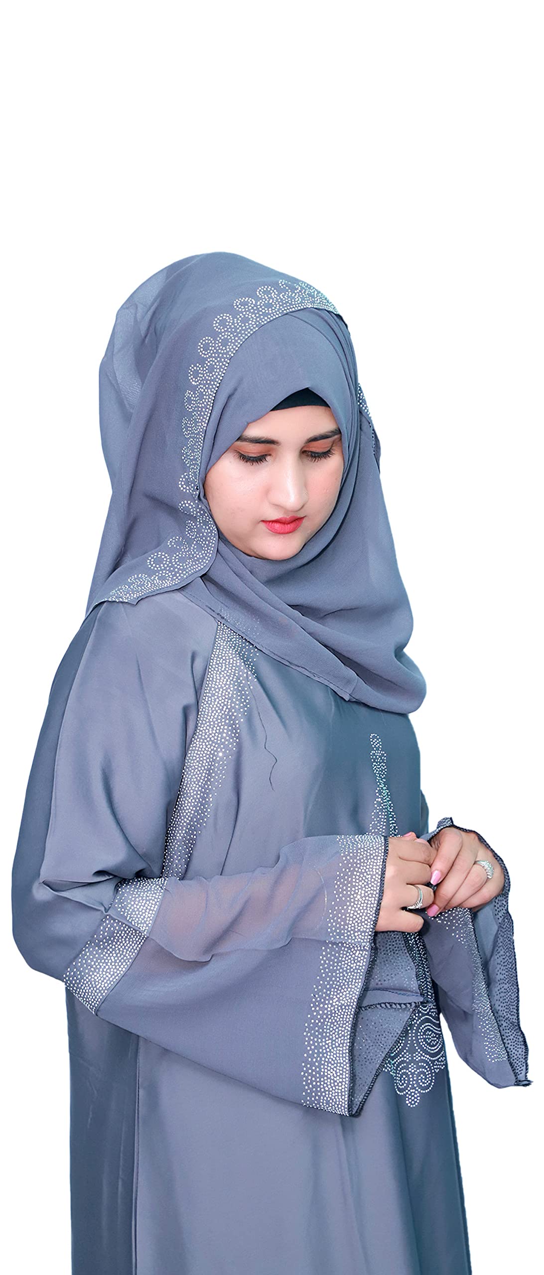 Simple Burqa Designs In Diamond