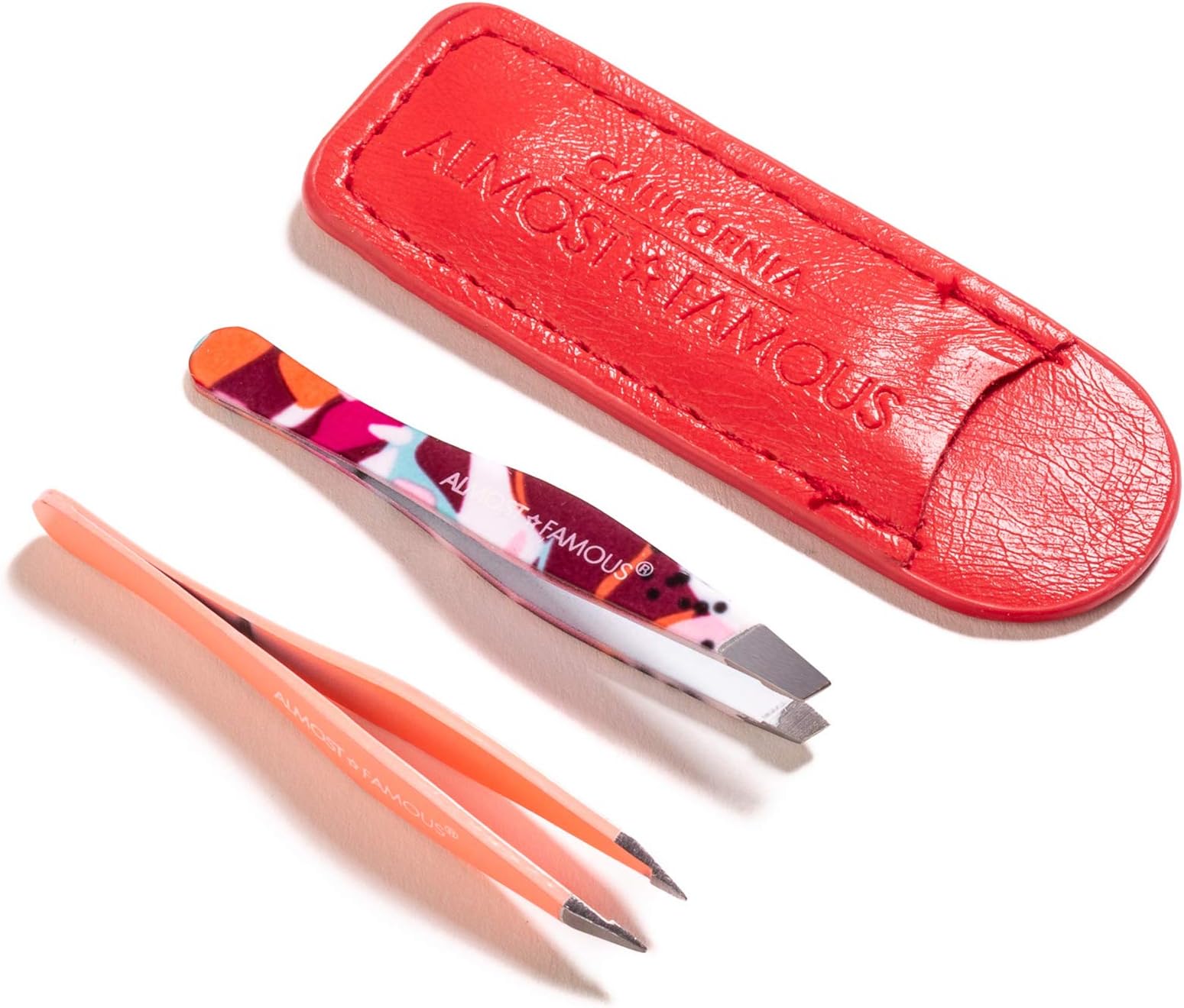 Amazon.com : Amazon Basics Mini Eyebrow Tweezers 3-Pack, Black/White ...