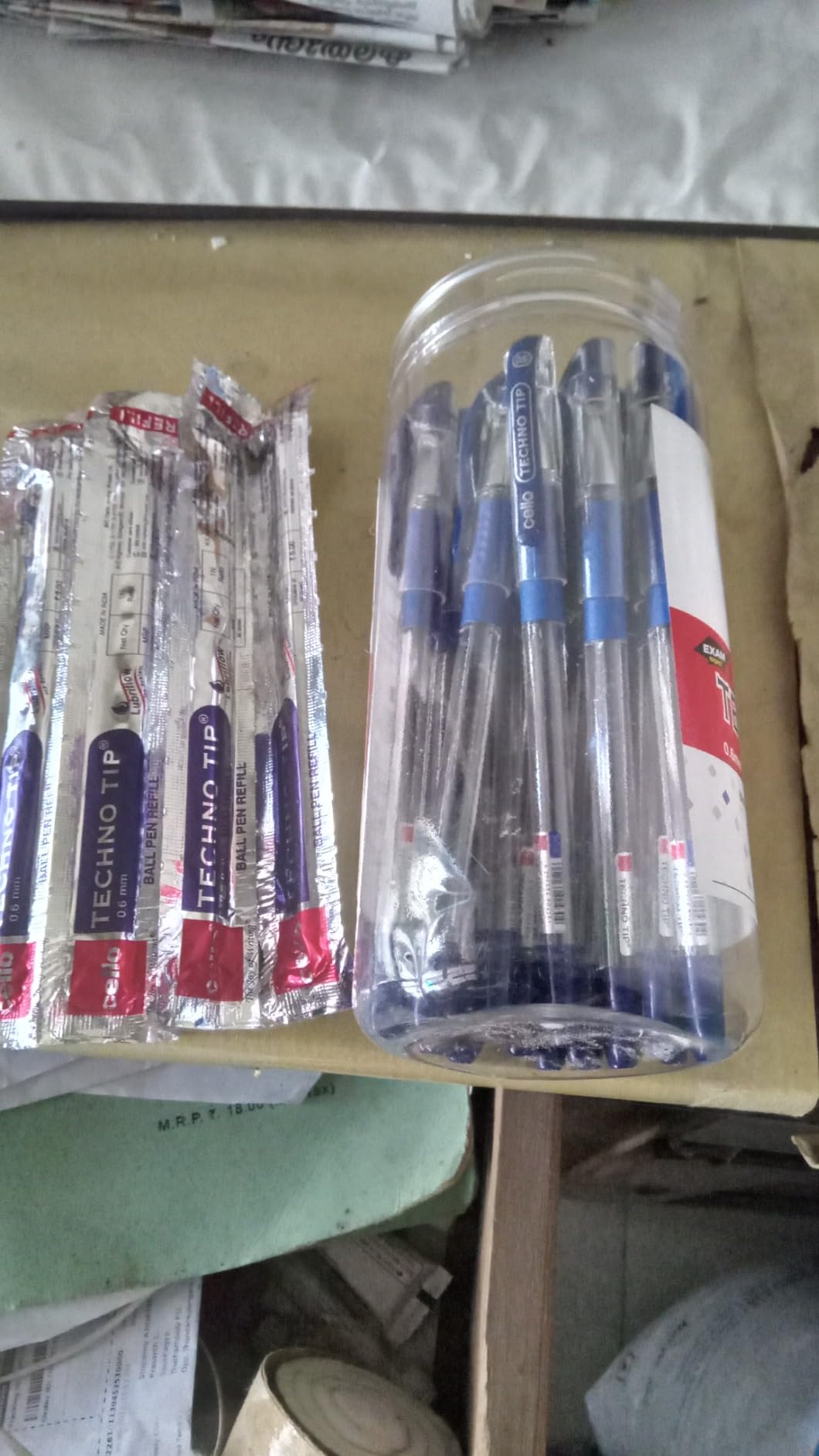 Cello Technotip Ball Pen | Blue Ball Pens | Jar of 25 Units | Ball Pens ...