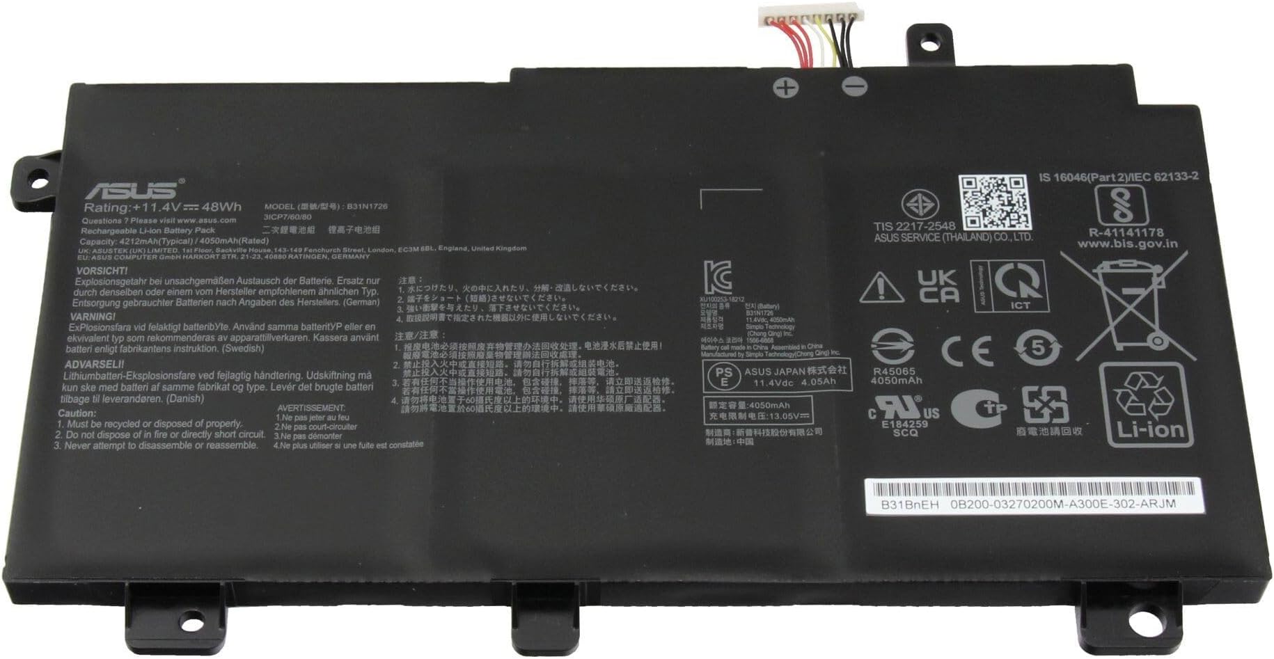 Batería 48Wh Original para Asus TUF FX505DT : Amazon.es: Informática