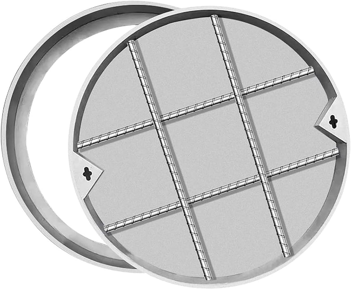 Invisible Round Manhole Cover 300MM-500MM Sink Drain Covers Inspection ...