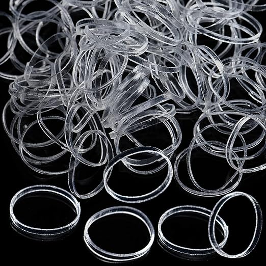 Elastique transparent,Mini Élastiques,300 Pièces Transparent Elastique ...