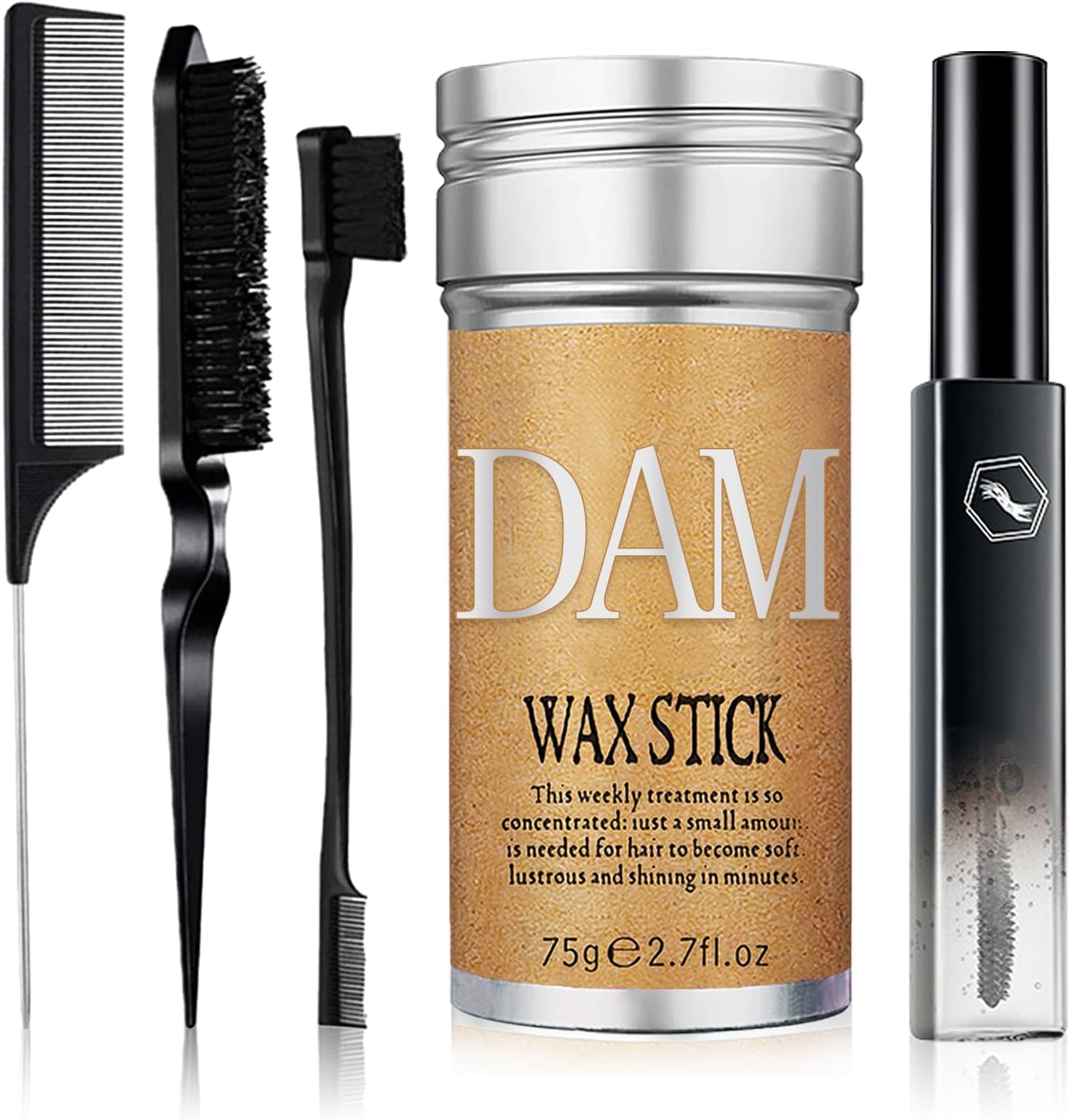 Amazon.com: Hair Wax Stick, Slick Back Hair Brush, Fly Away Stick for ...
