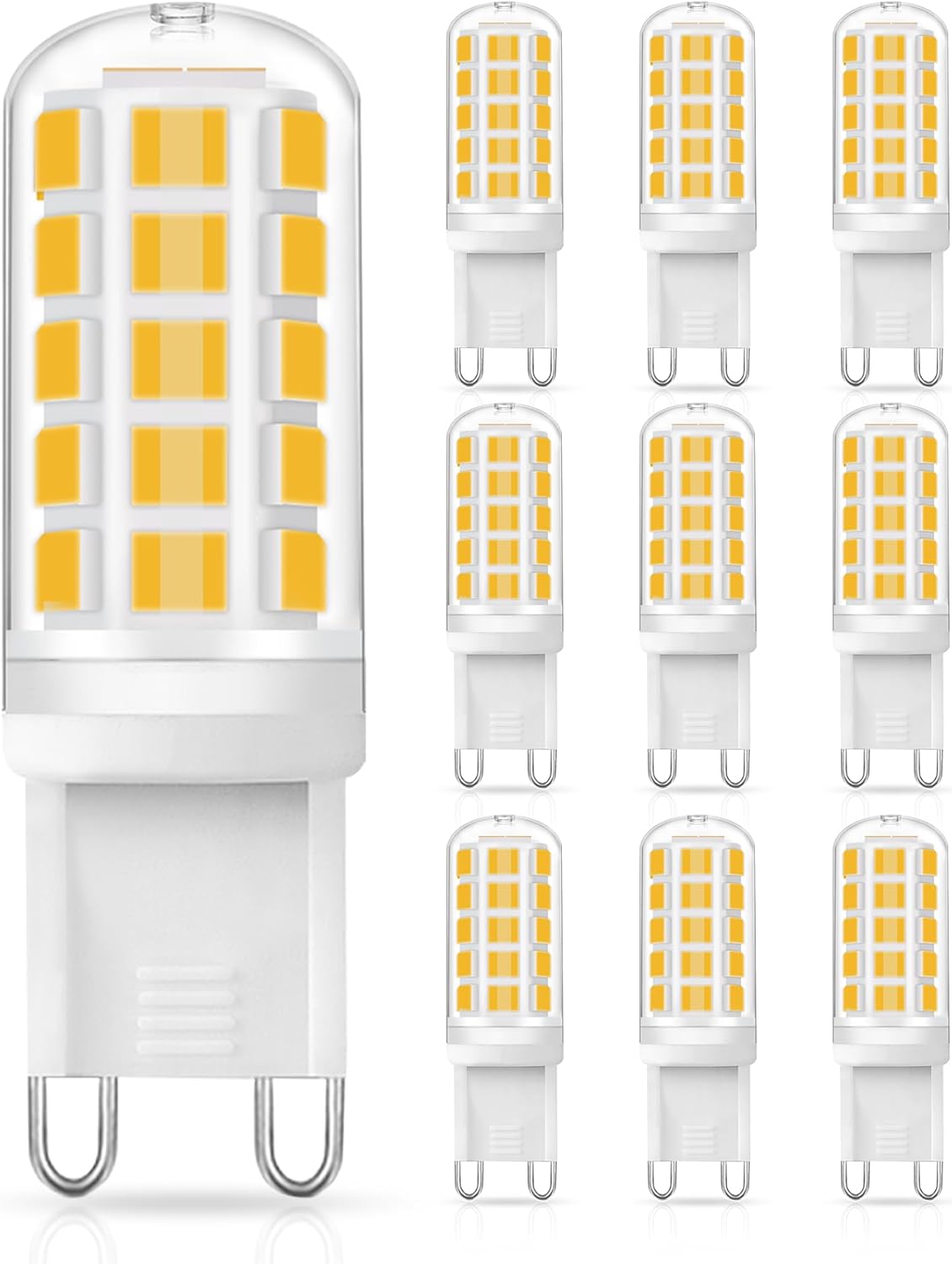 EvaStary G9 LED-Glühbirne, 40W Halogen-Glühbirnen Äquivalent G9 ...