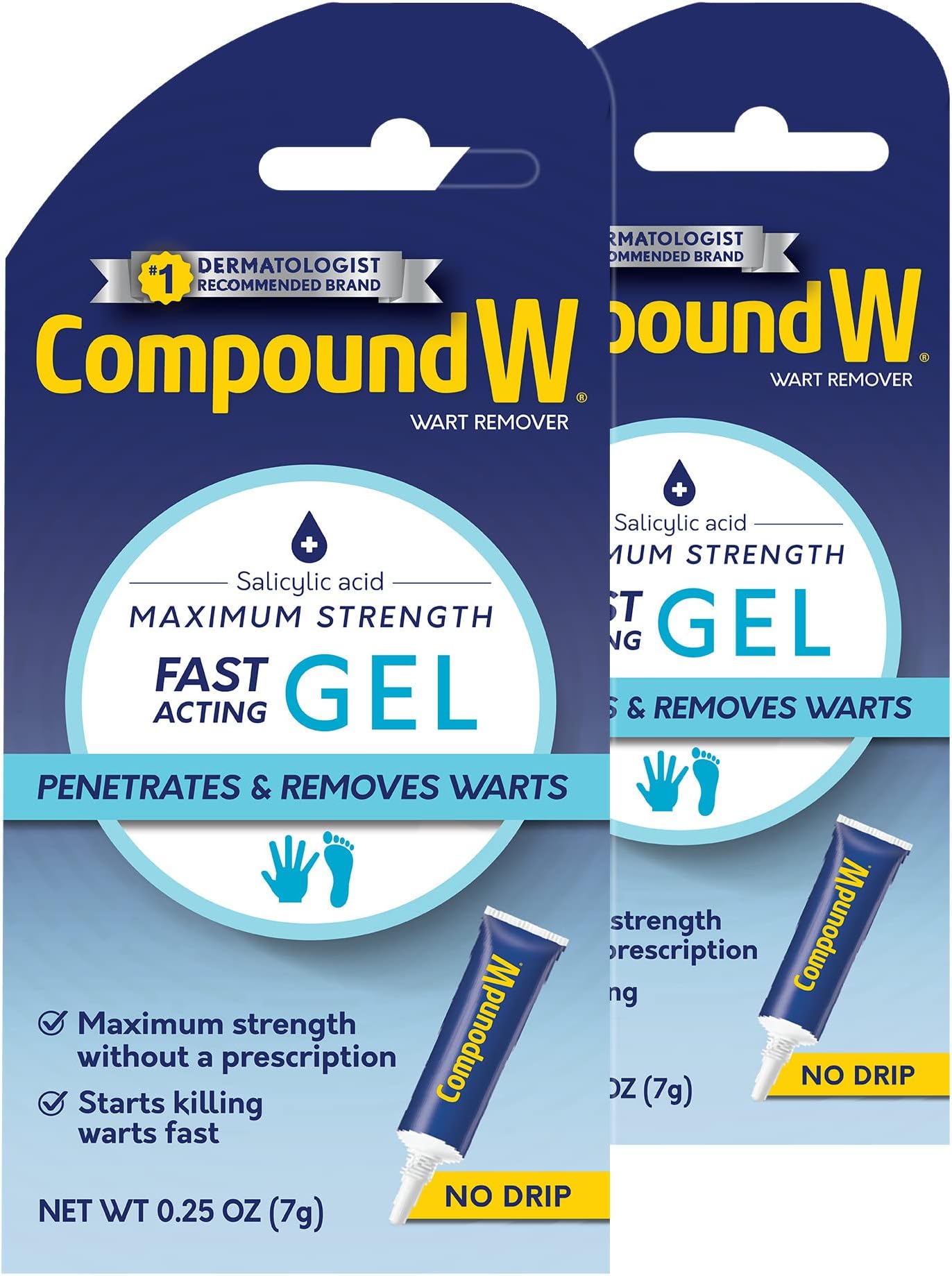 Amazon.com: Compound W Maximum Strength Fast Acting Gel Wart Remover, 0 ...