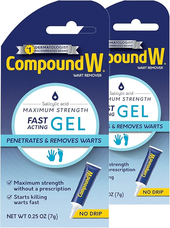Amazon.com: Compound W Maximum Strength Fast Acting Gel Wart Remover, 0 ...