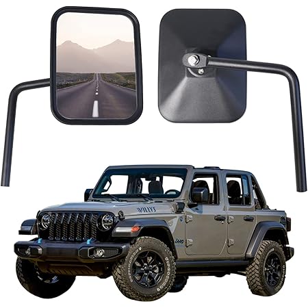 Amazon.com: JHD-TOGO Aluminum Doors Off Mirrors for 2007-2023 Jeep ...