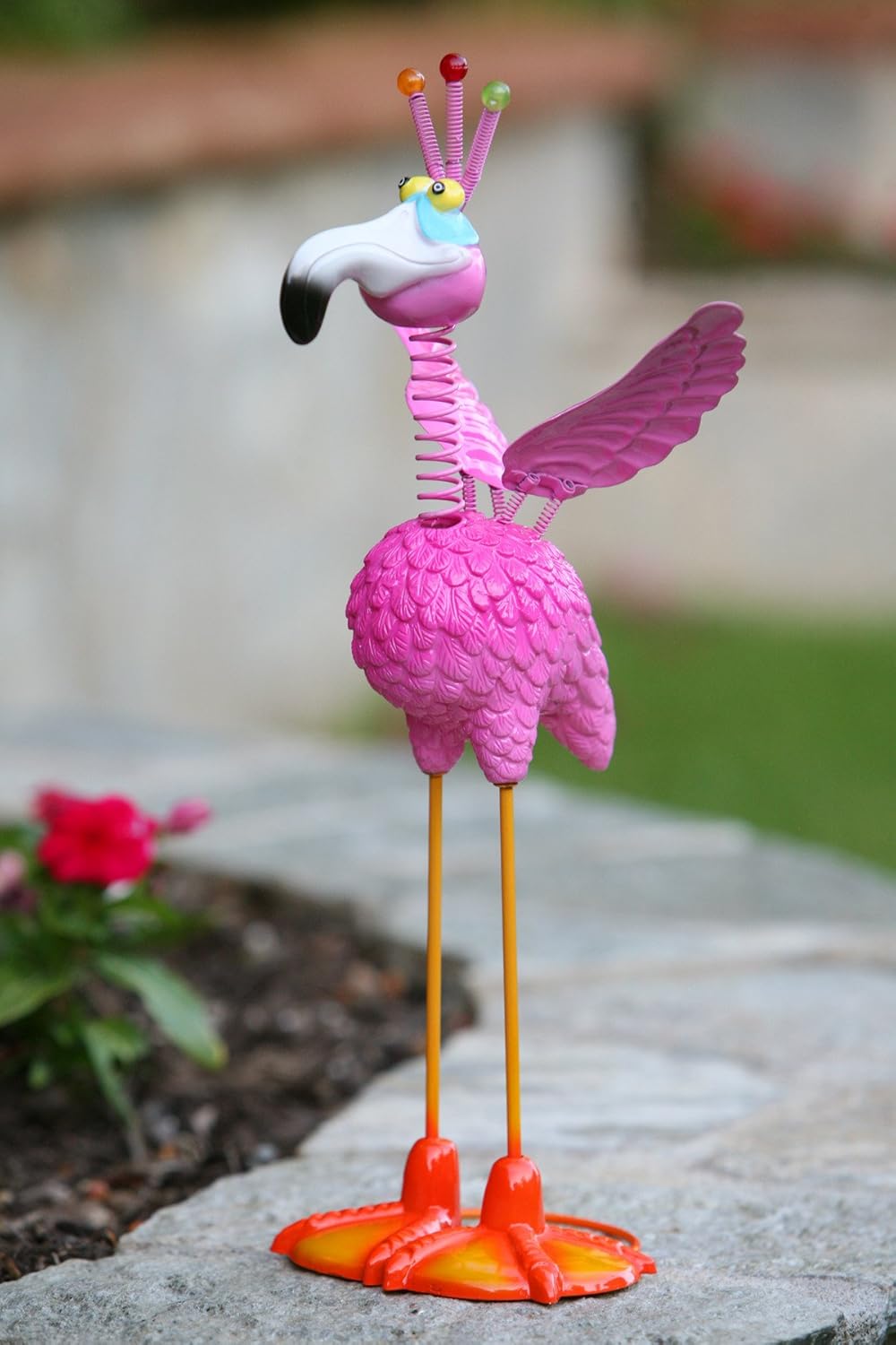 Amazon.com : Exhart Geeky Beek Bird - 18 inchs Tall (Pink) : Patio ...