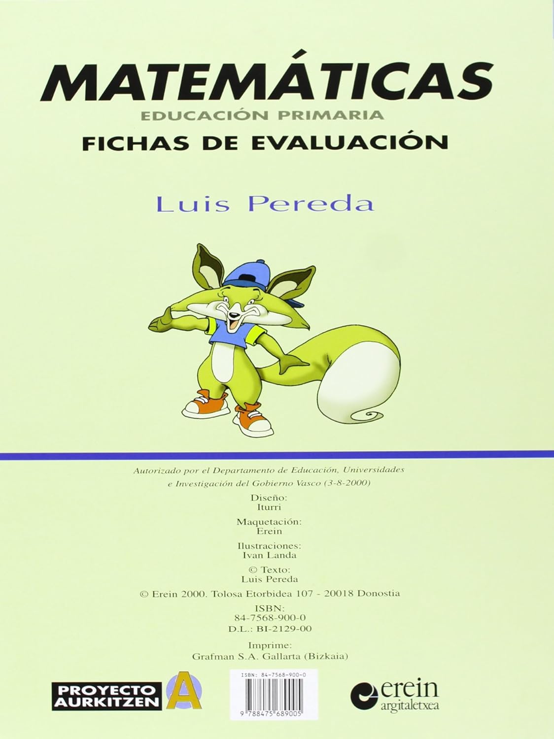 Matematicas E.Primaria Fichas Eva - 9788475689005 (..) : Pereda Ortiz ...