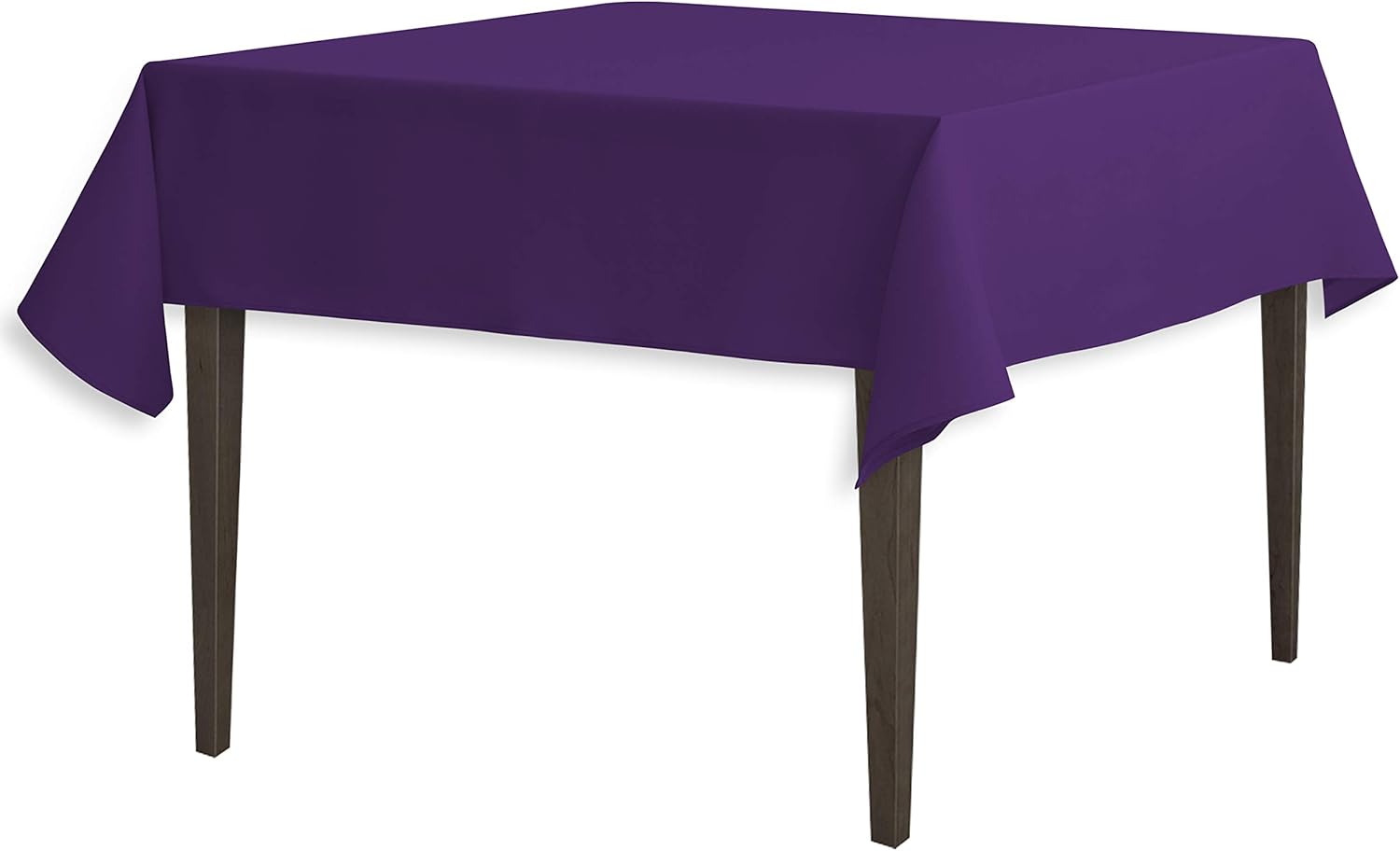 Amazon.com: LinenTablecloth 54-Inch Square Polyester Tablecloth Purple ...