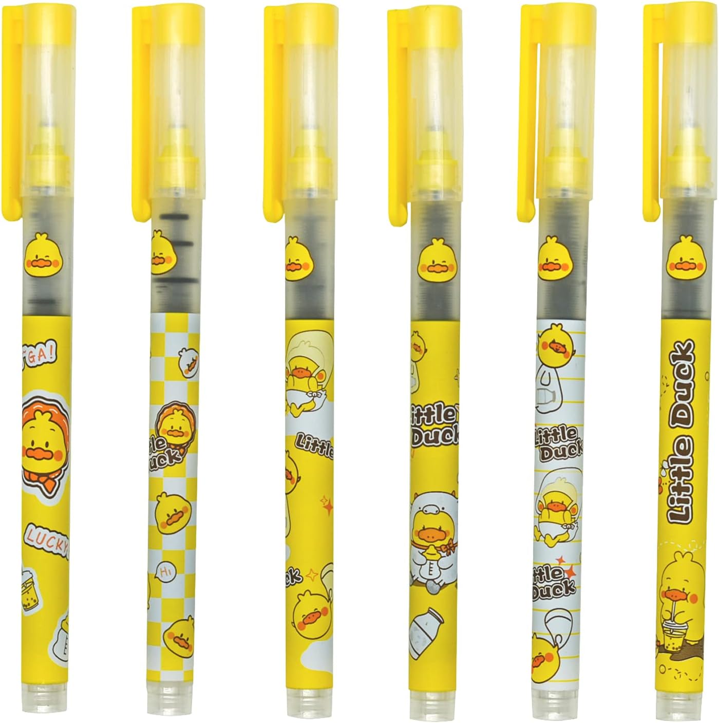 Amazon.com: Lopenle 12PCS Duck Ink Pens Animal Liquid Ink Pens Cute ...