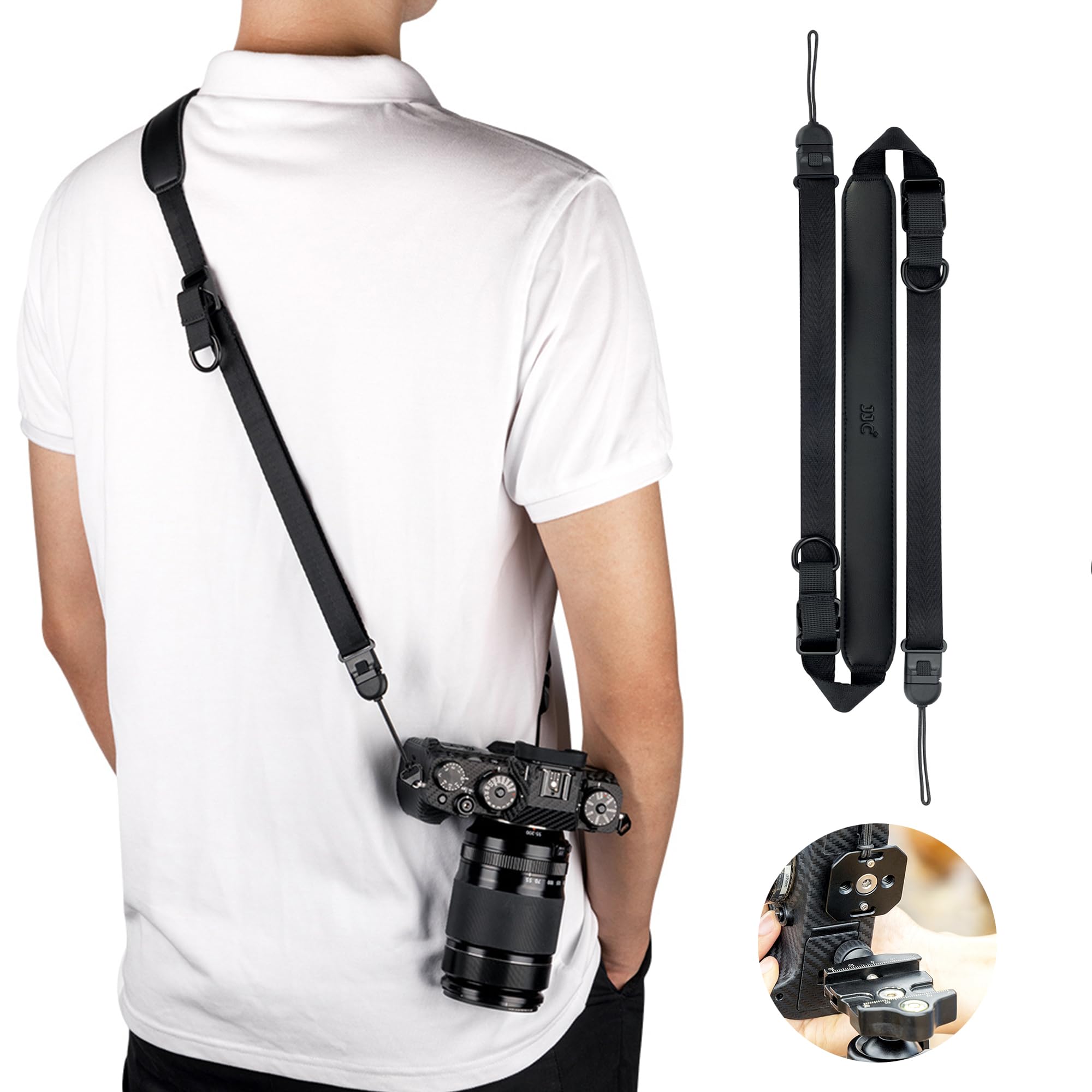 JJC Camera Shoulder Strap Quick Release Sling Strap for Canon Sony ...