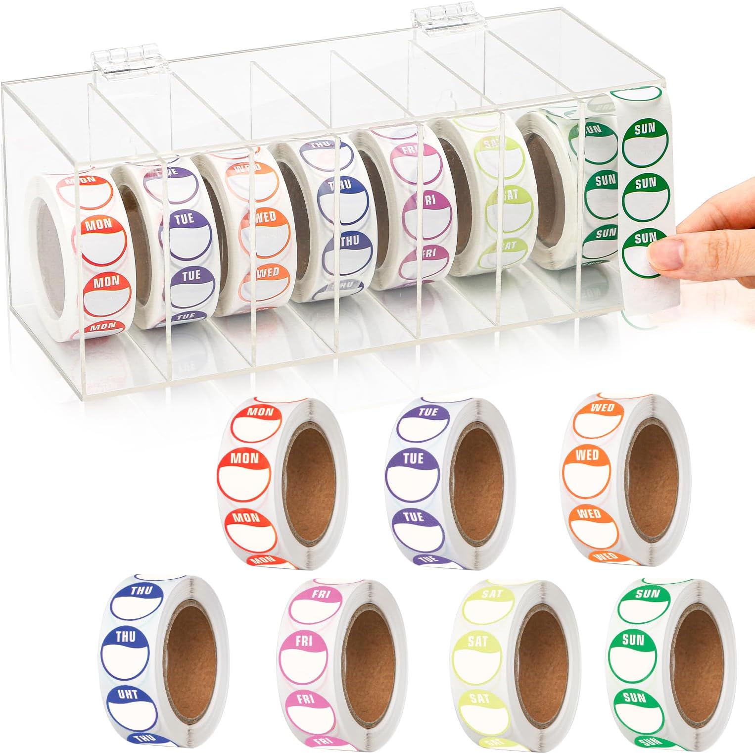 Inventory Stickers Numbers 1-5 Bulk Pack Office Warehouse Organization ...